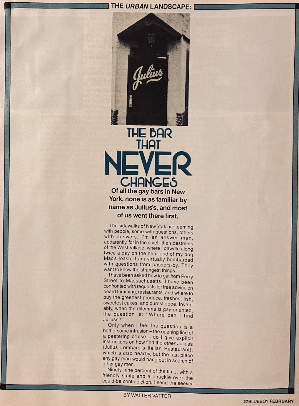 Julius: The Bar That Never Changes Is Officially A Historic Landmark ...