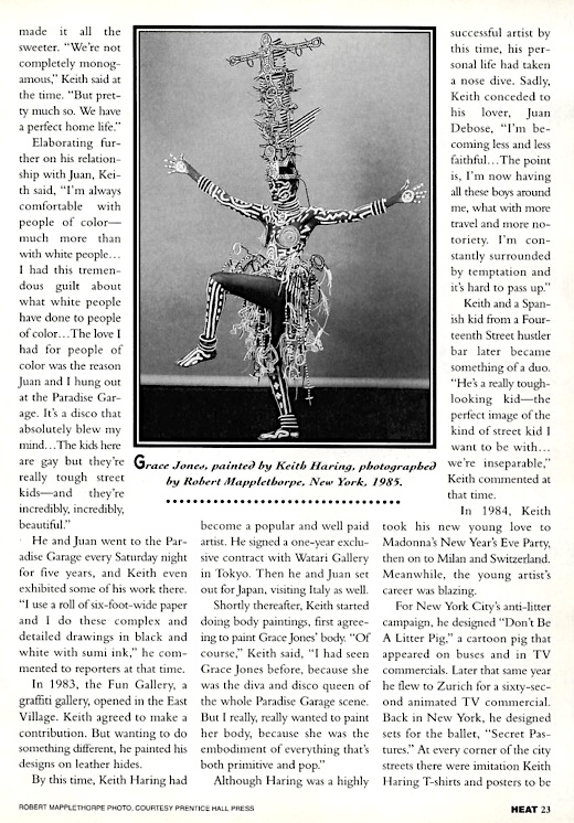 Keith Haring In Heat Magazine (1992) – Brian Ferrari's Blog