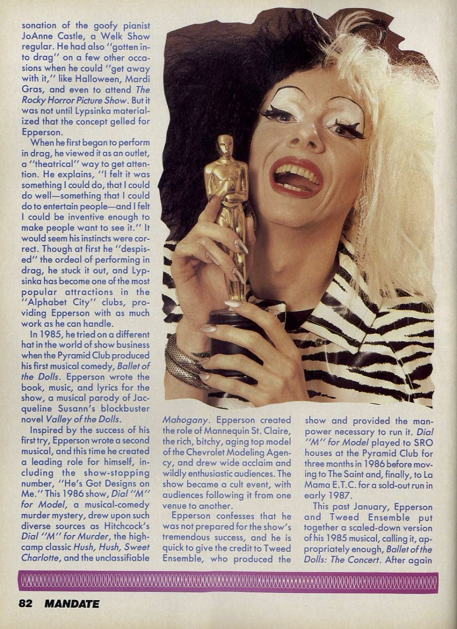 Mandate 1988: New York Redefines Drag – Brian Ferrari's Blog